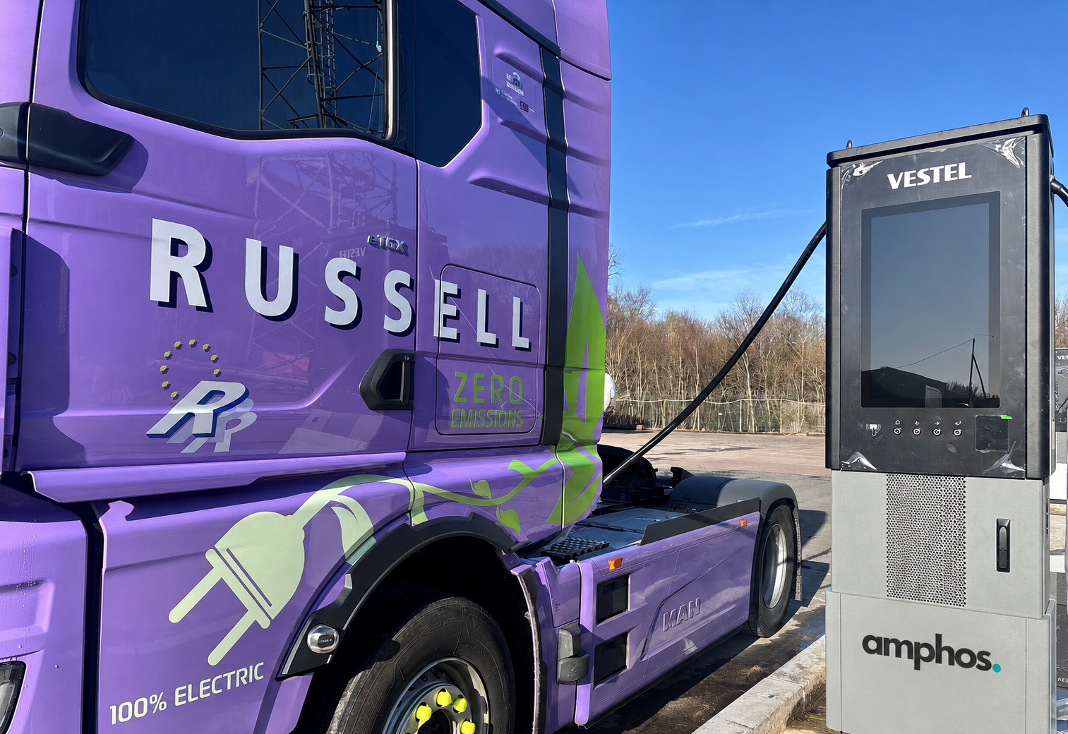 Scotland's first megawatt charging hub delivered by amphos. for Russell ...